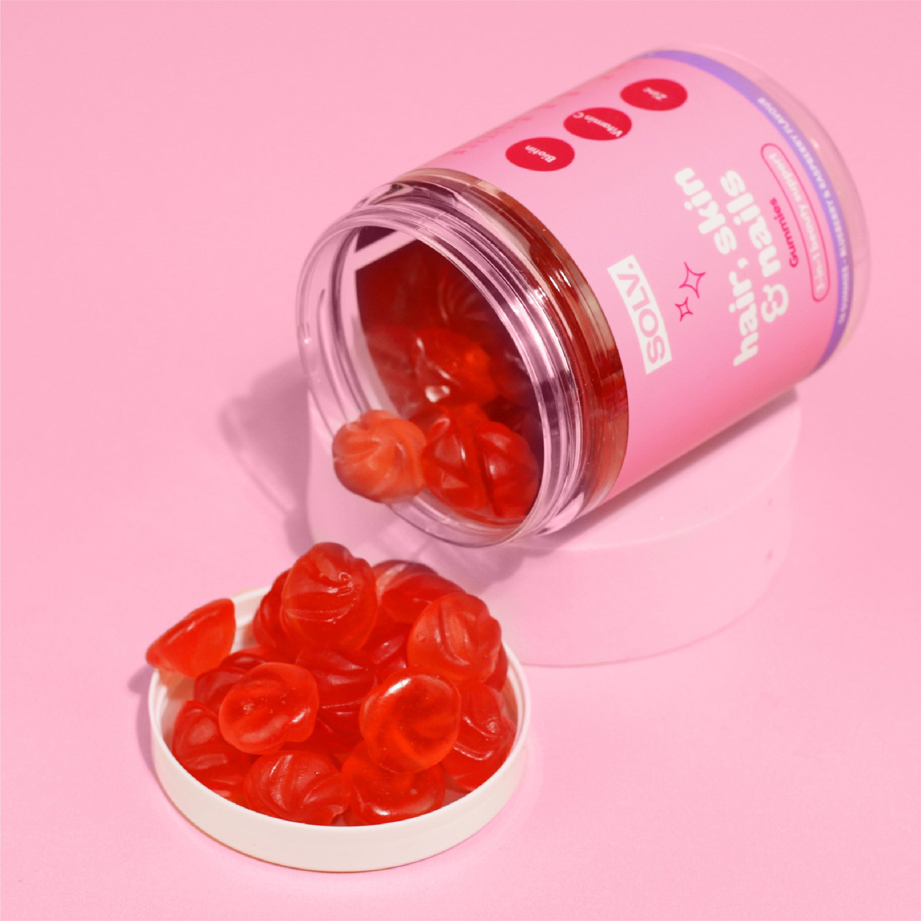 Hair, skin & nails Gummies – SOLV.